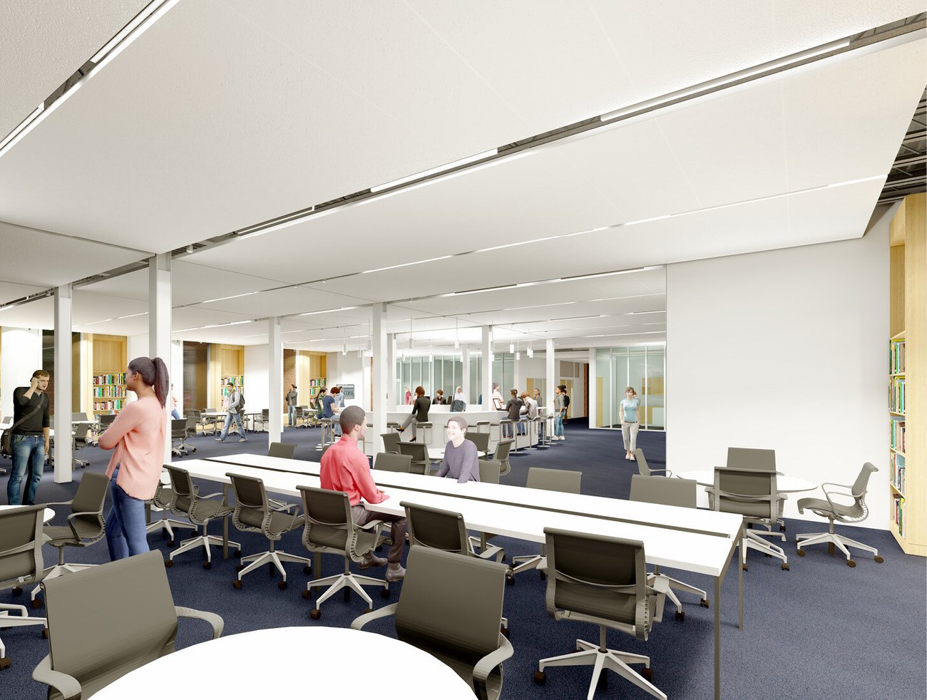 Construction Wraps up on the Roosevelt High School Library